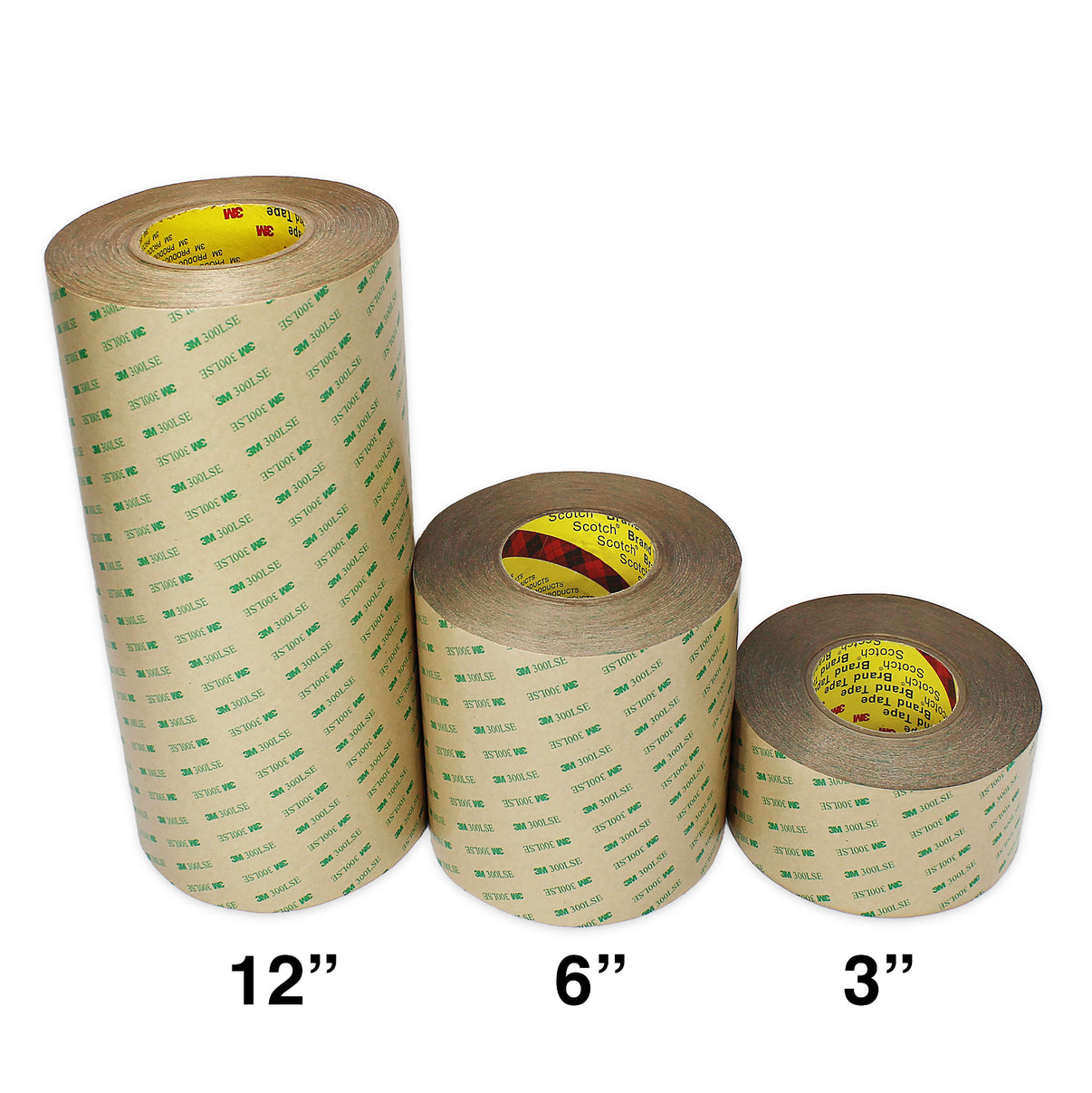 3M 300LSE Double Sided Tape, 12" x 60yd roll – CraftedSupplies