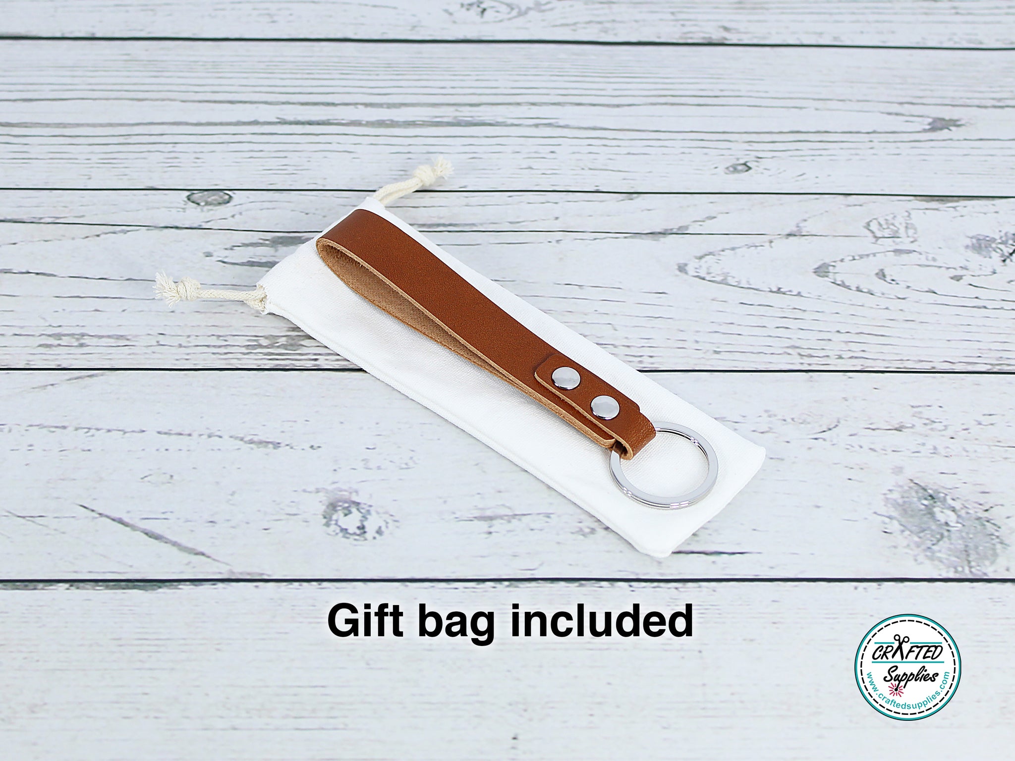Genuine Leather Loop Keychain – CraftedSupplies